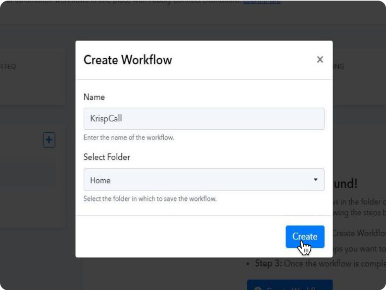 Pabbly Connect CTI Integration with KrispCall Cloud Phone