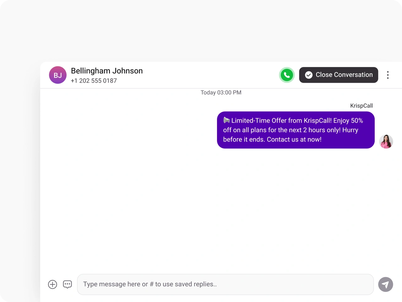 Mass Texting Service | Send SMS Campaigns with KrispCall
