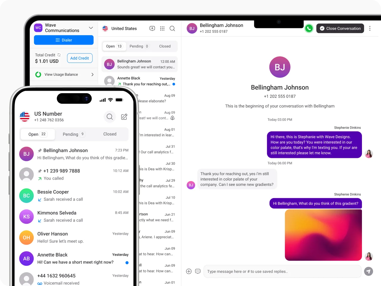 Business Text Messaging Made Easy | KrispCall